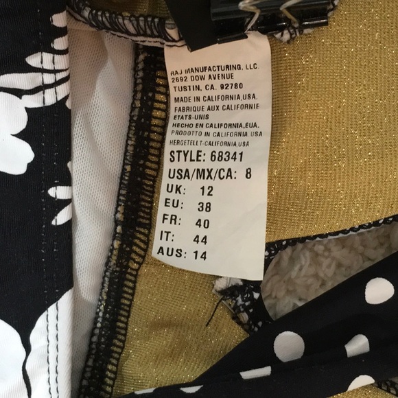 Athena | Swim | Athena Black And White Tankini Top | Poshmark